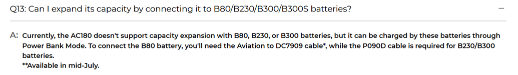 Expansion battery options for ac180 - BLUETTI AC Series - BLUETTI Community