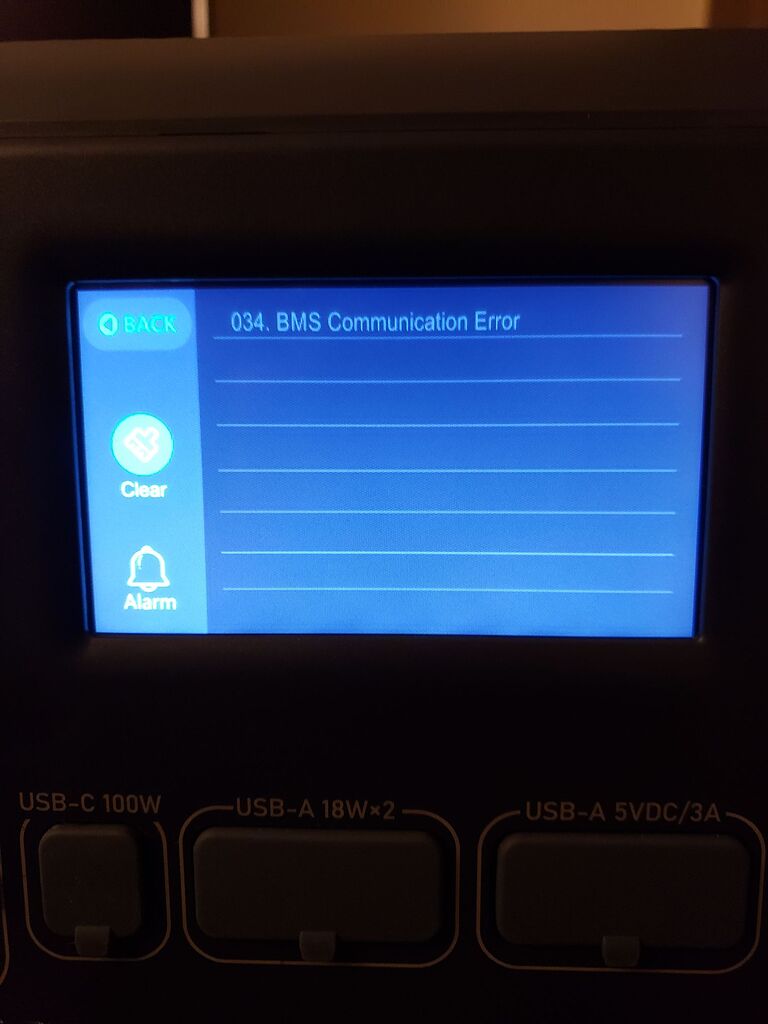 AC200MAX 034 BMS Communication Error - BLUETTI Apex & AC Series ...