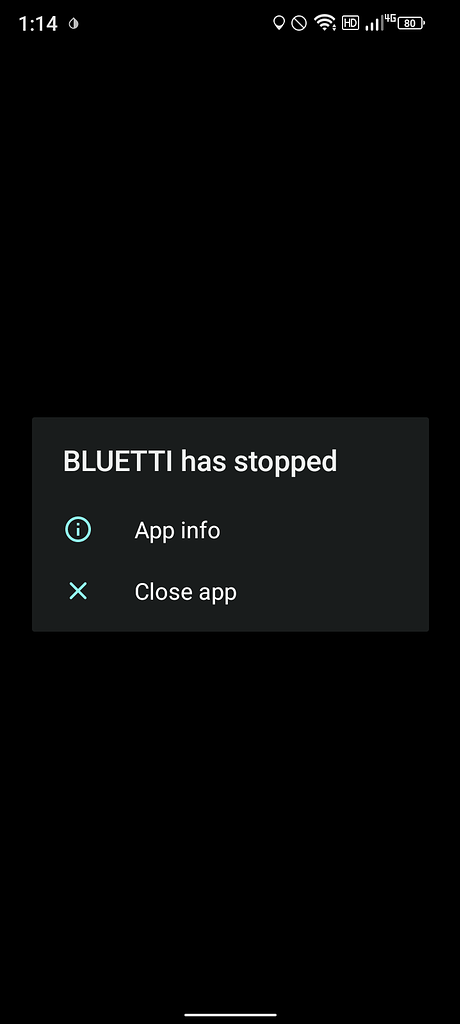App (android) crashes after phone screen is reactivated - BLUETTI APP ...